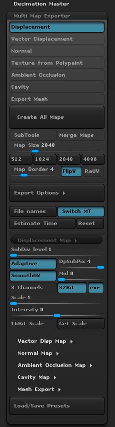 32-bit displacement map creation problem - ZBrushCentral