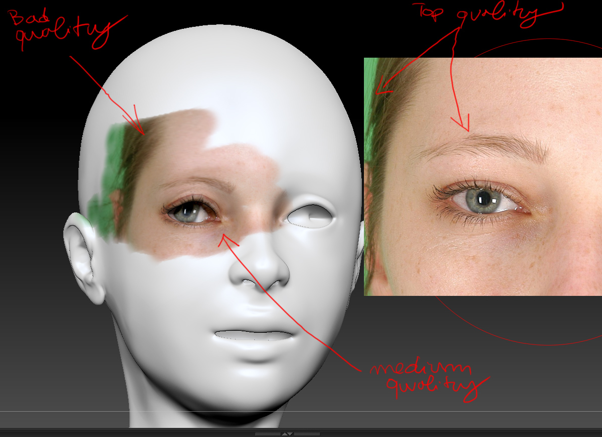spot light texturing: details problems - ZBrushCentral
