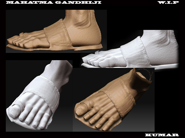 Legend Mahatma Gandhiji by Kumar - ZBrushCentral