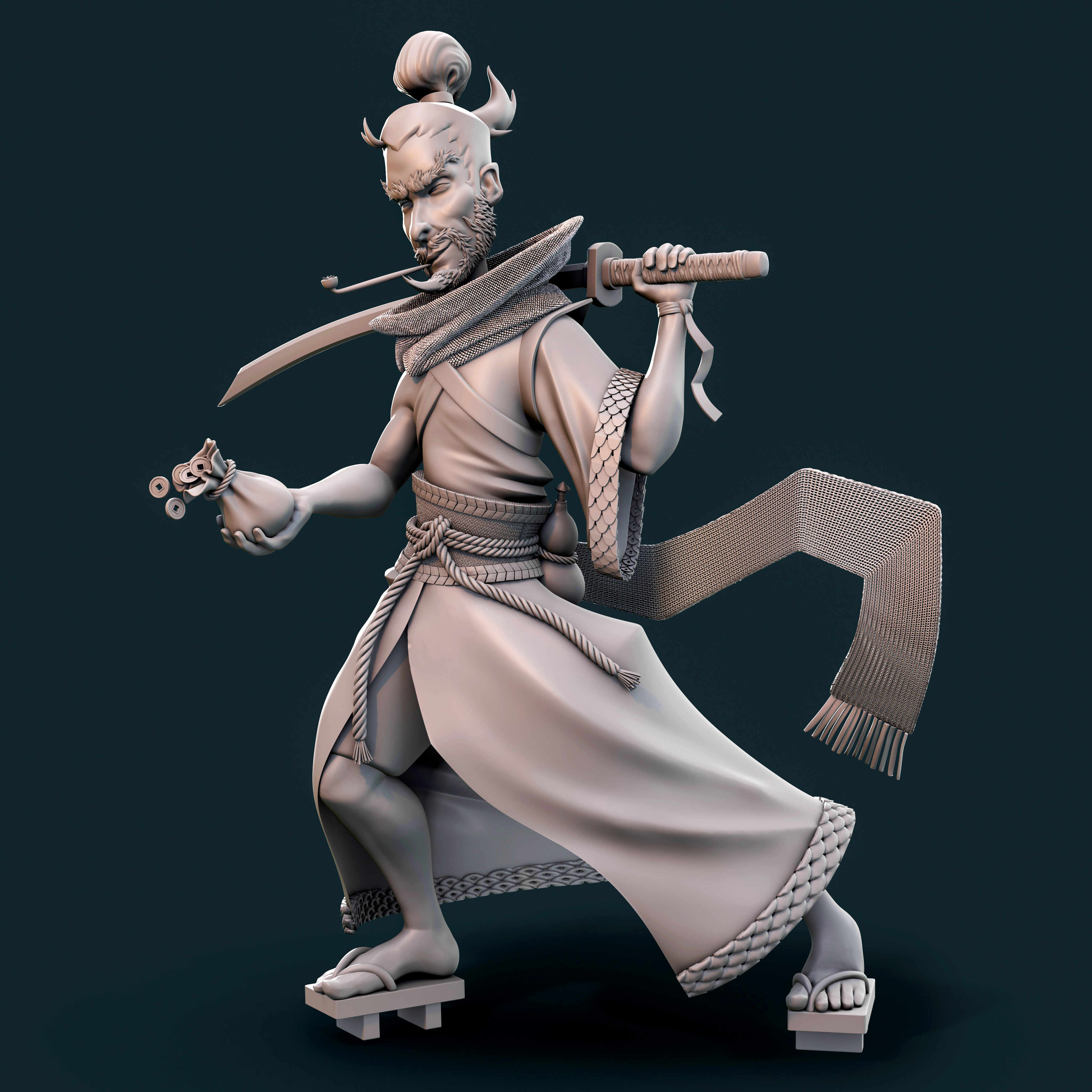 Kinjirō the Rōnin - ZBrushCentral