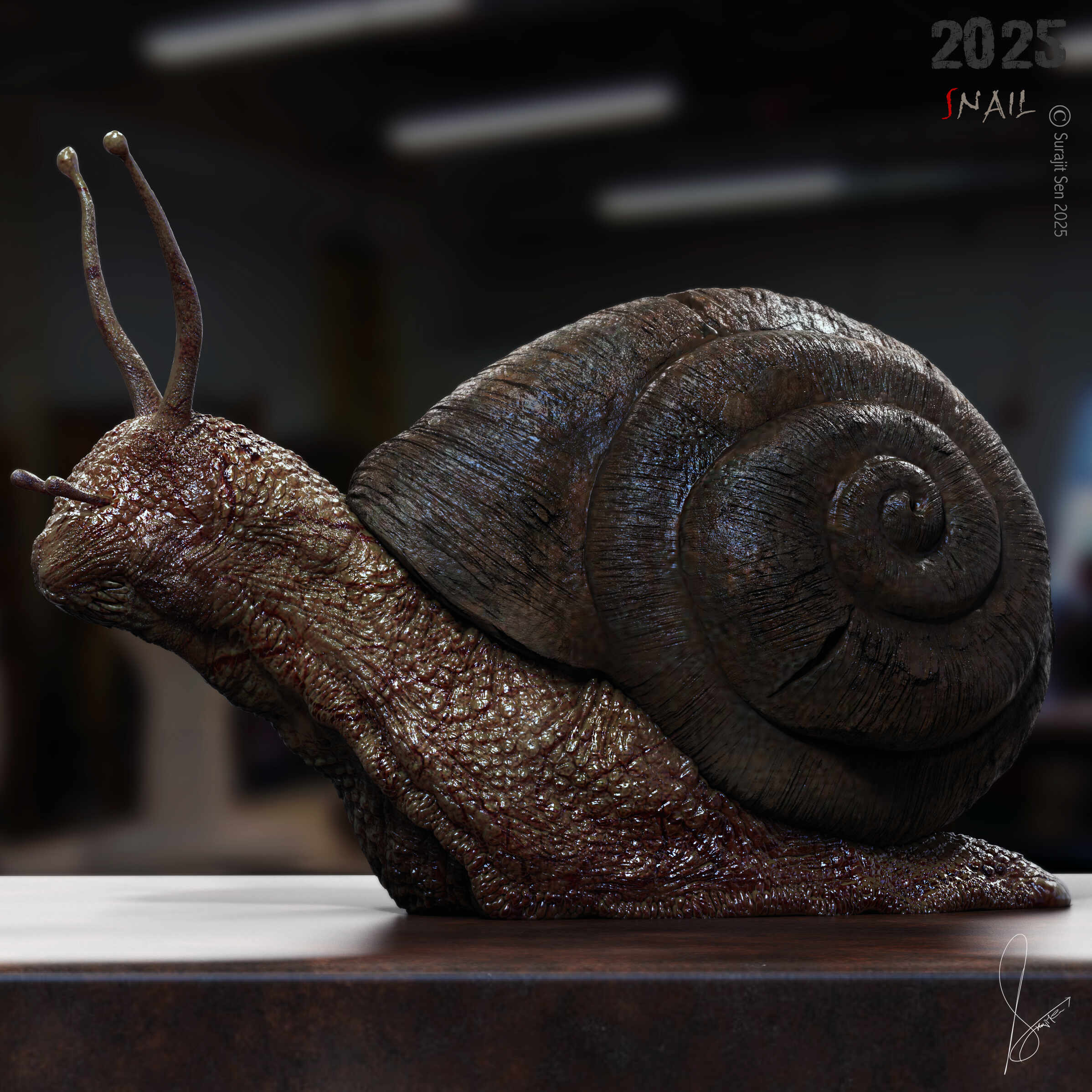 Snail - Digital Sculpture by Surajit Sen - ZBrushCentral