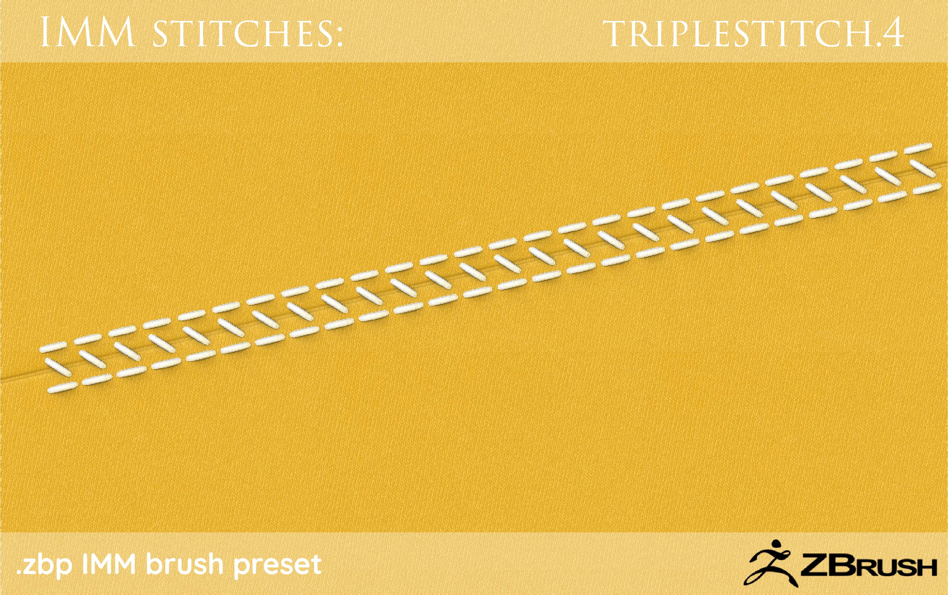 60 IMM stitch brushes - ZBrushCentral