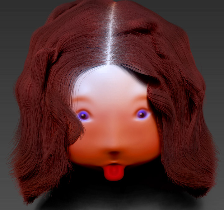 Fibermesh hair fun - ZBrushCentral