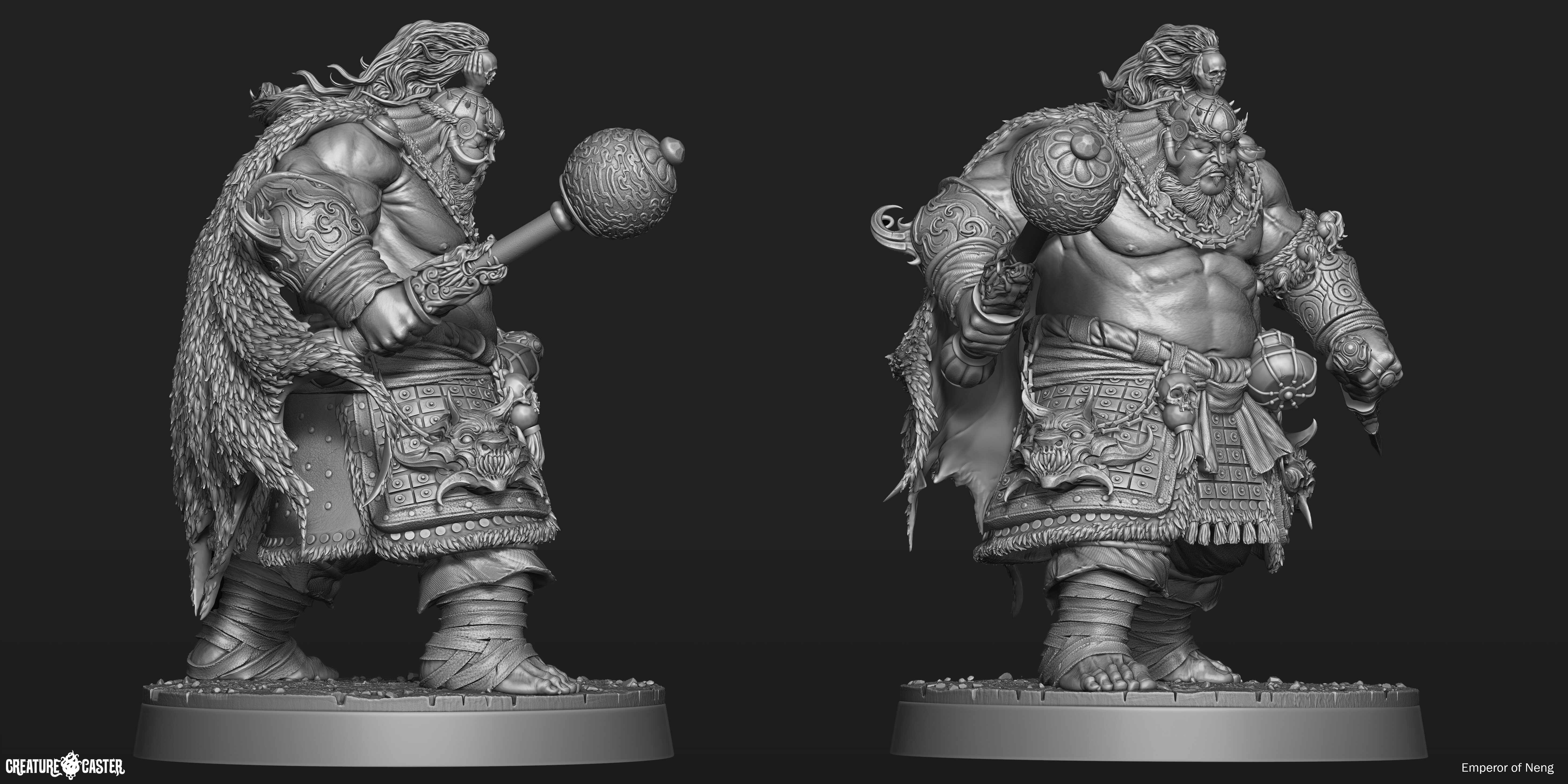 Emperor of Neng - (Creature Caster Miniature) - ZBrushCentral