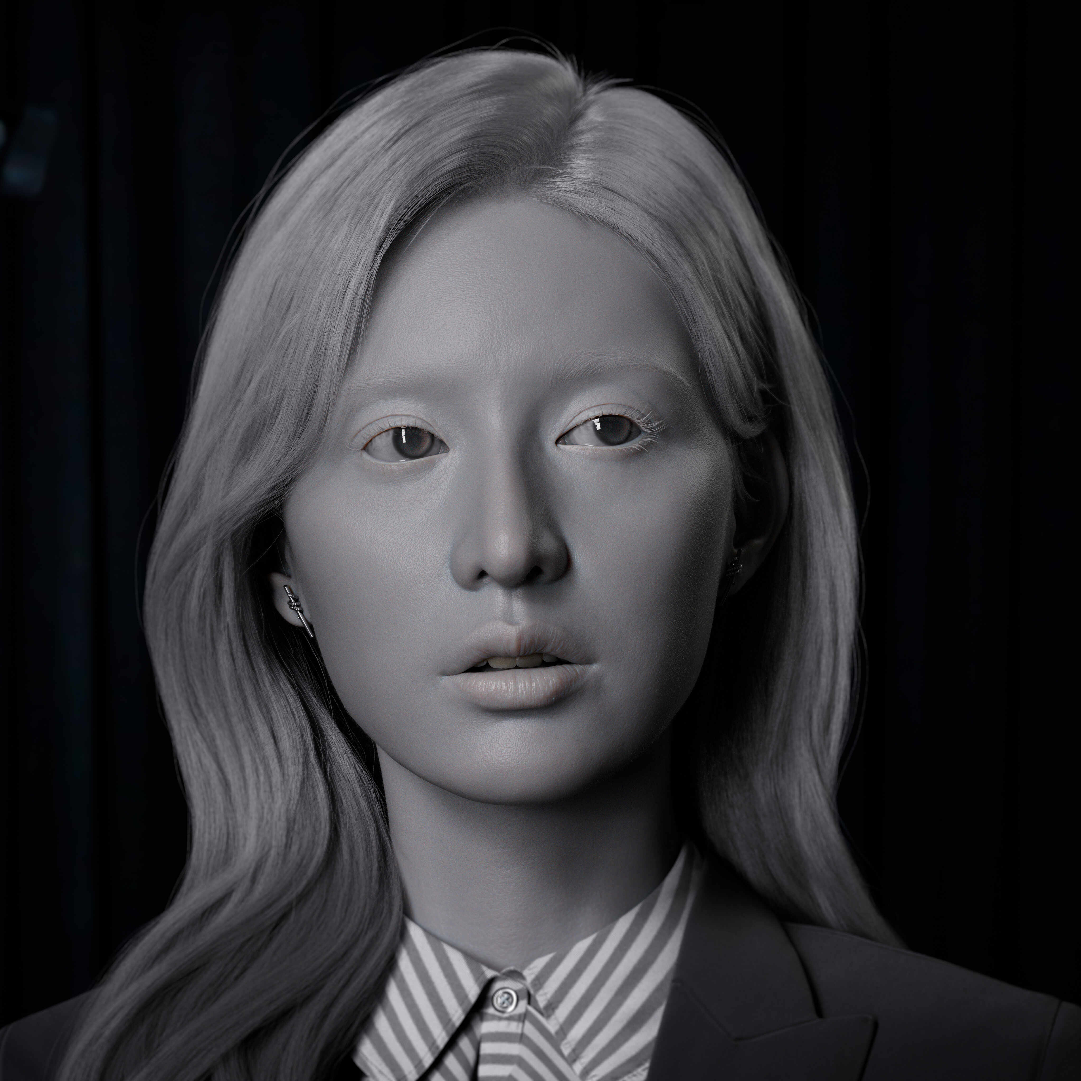 Kim Ji-won 3D Portrait - ZBrushCentral