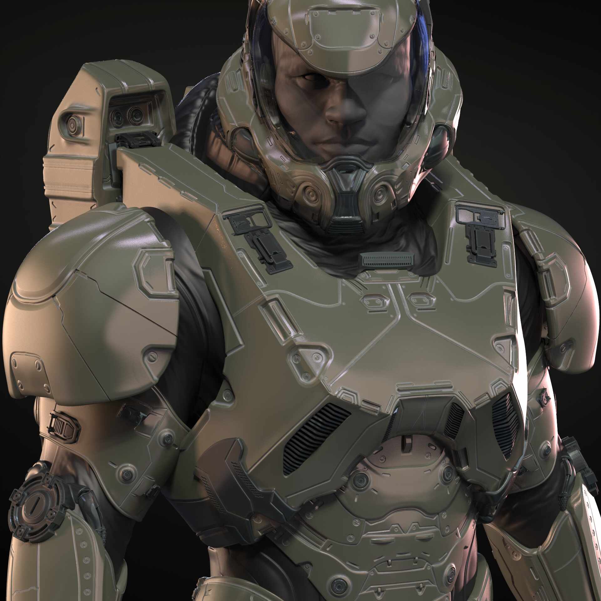 Hardsurface Armor Study - ZBrushCentral