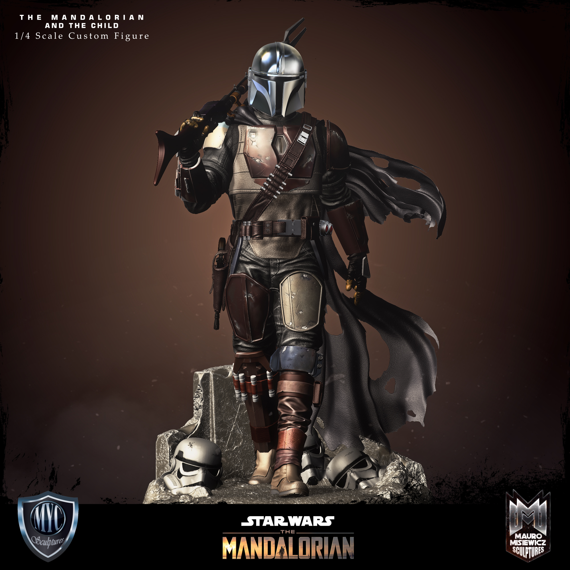 The Mandalorian 1/4 scale custom figure - ZBrushCentral