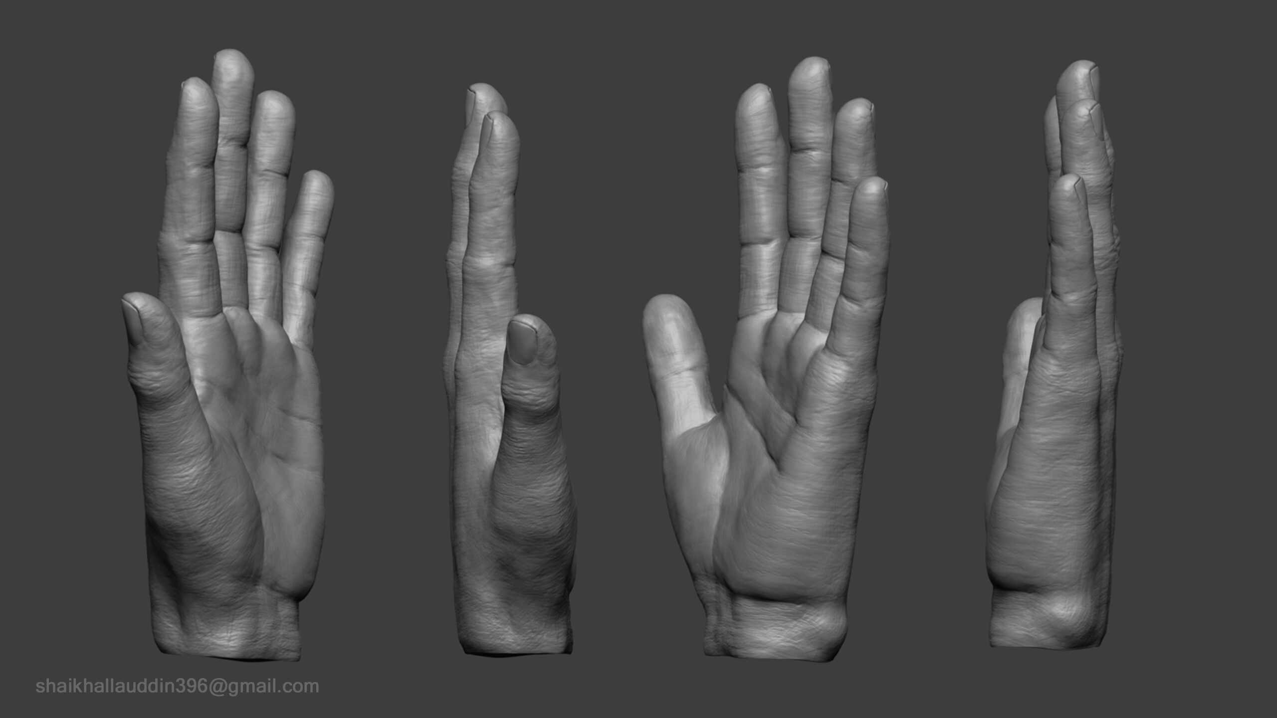 Human palm sculpting - ZBrushCentral