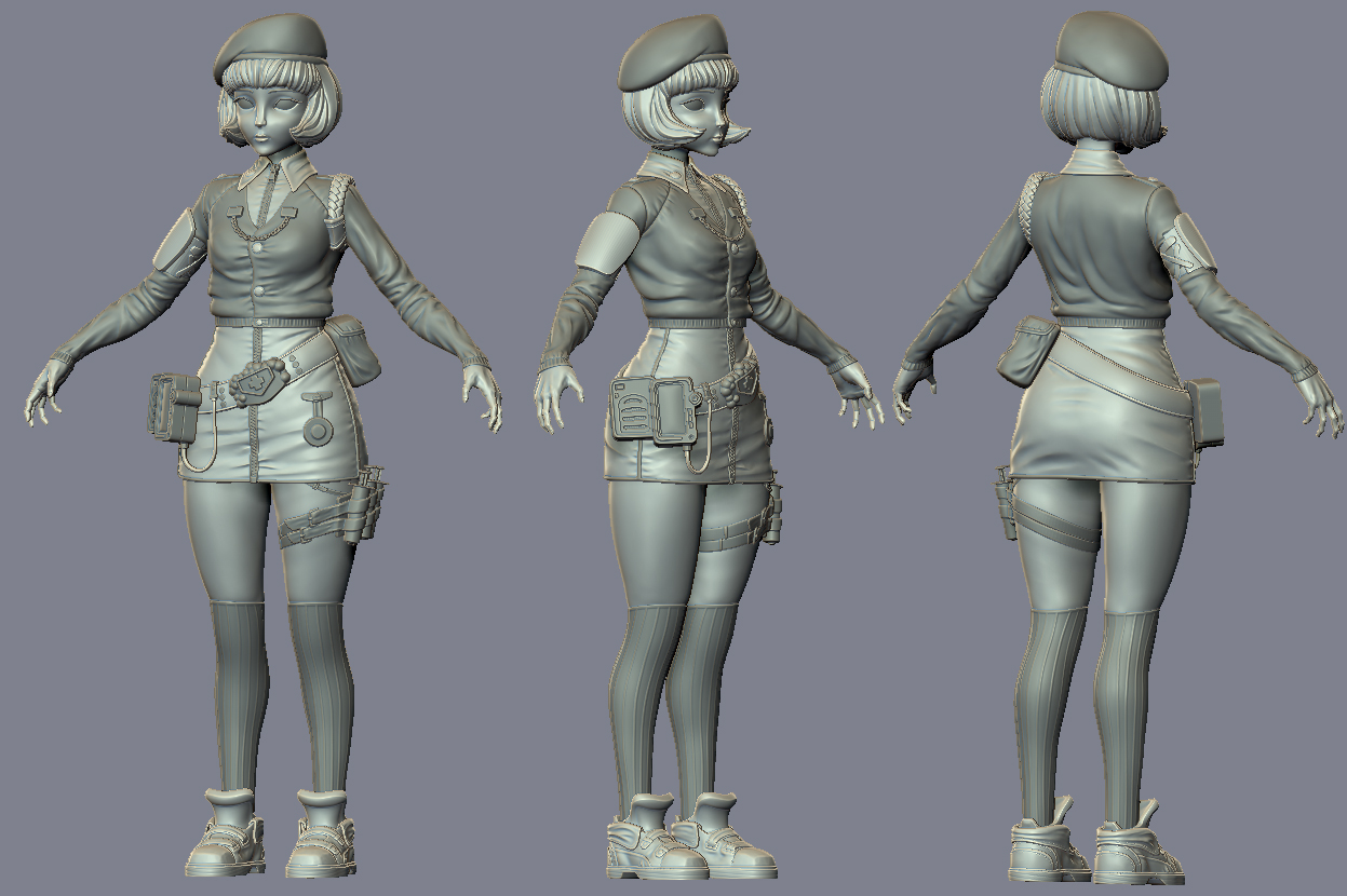 Medic Girl WIP - ZBrushCentral