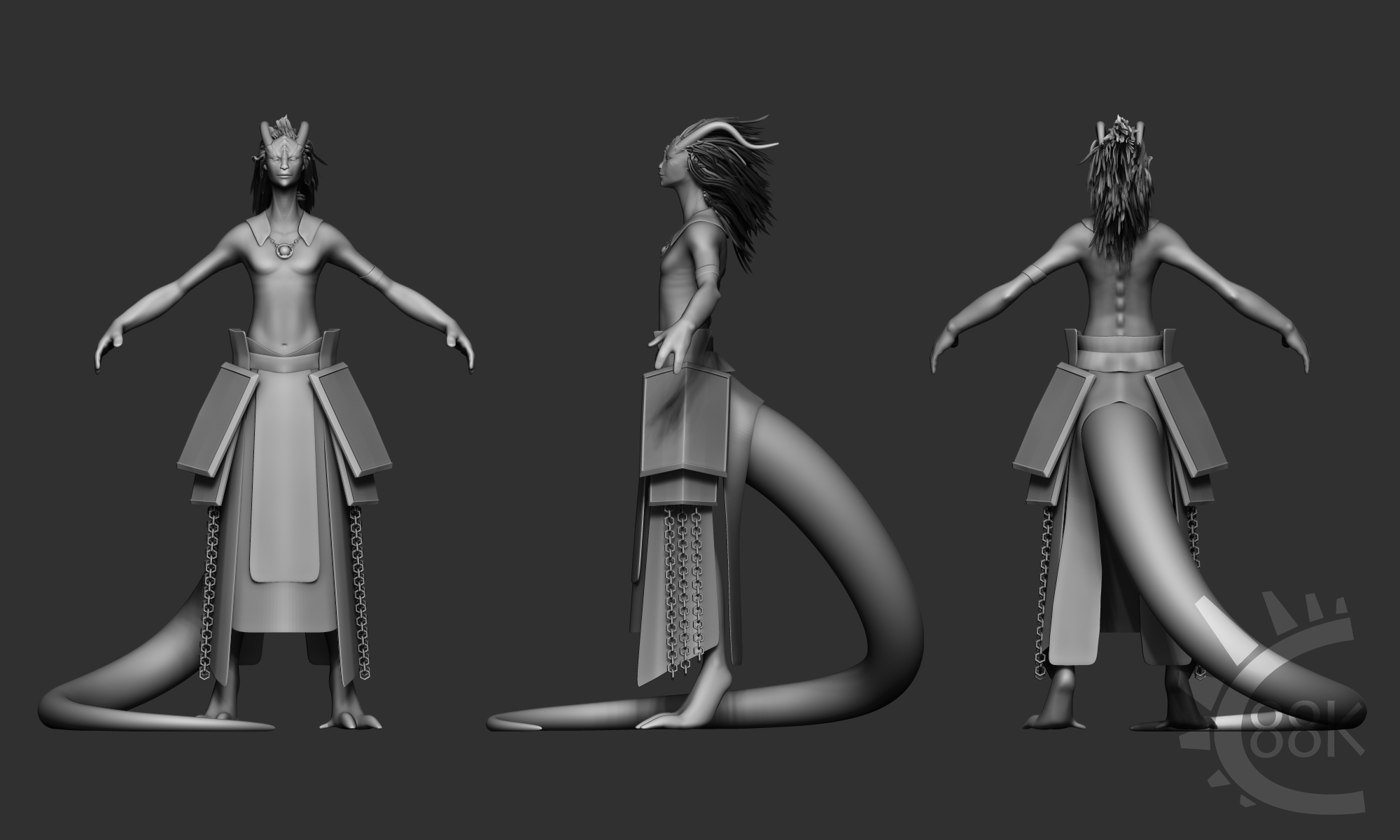dragon-humaniod-zbrushcentral