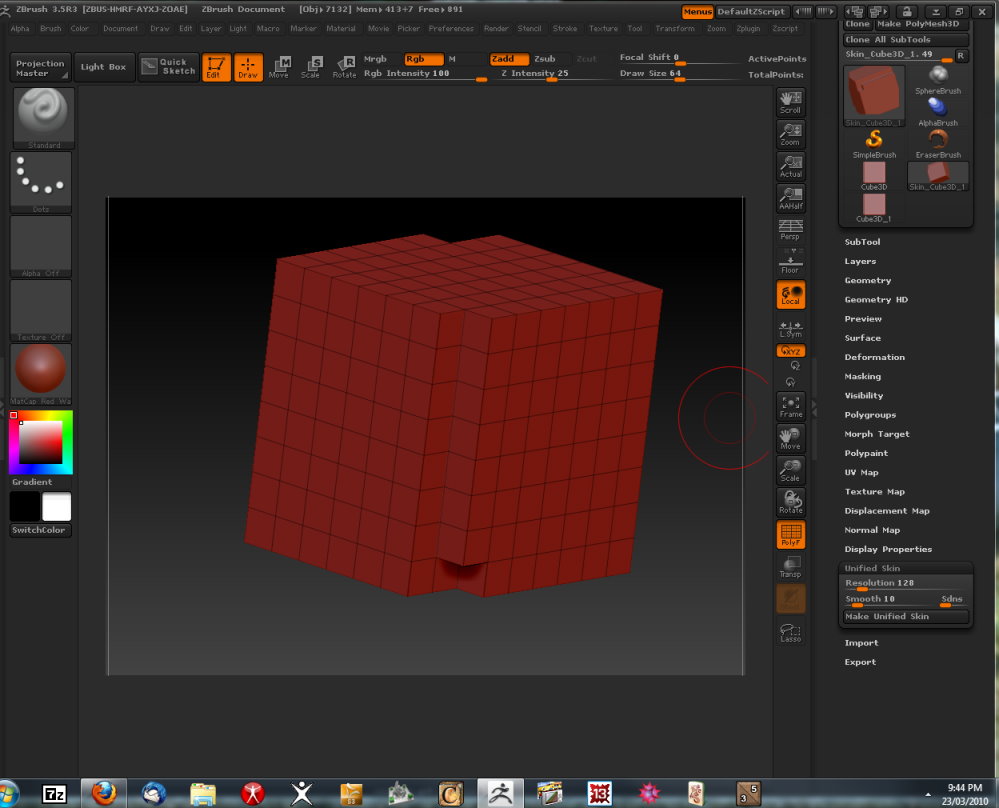 Problem Creating Uniform Cube - ZBrushCentral