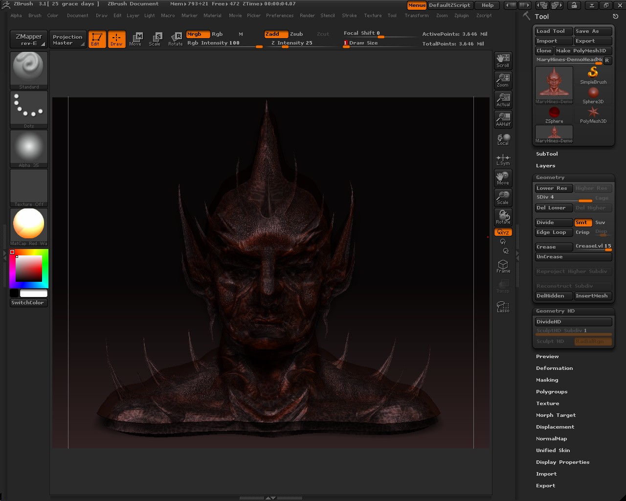 My First try at Model-Based Sculpt In ZBrush--Warrior - ZBrushCentral