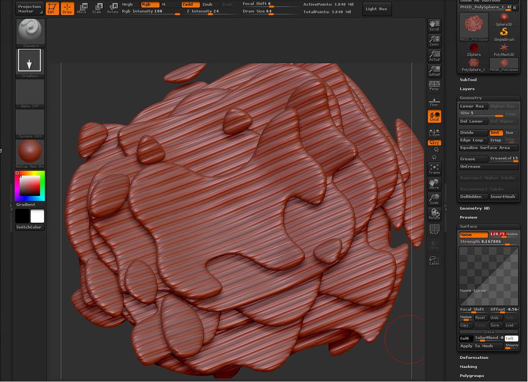 surface noise in zbrush 3.5 - ZBrushCentral