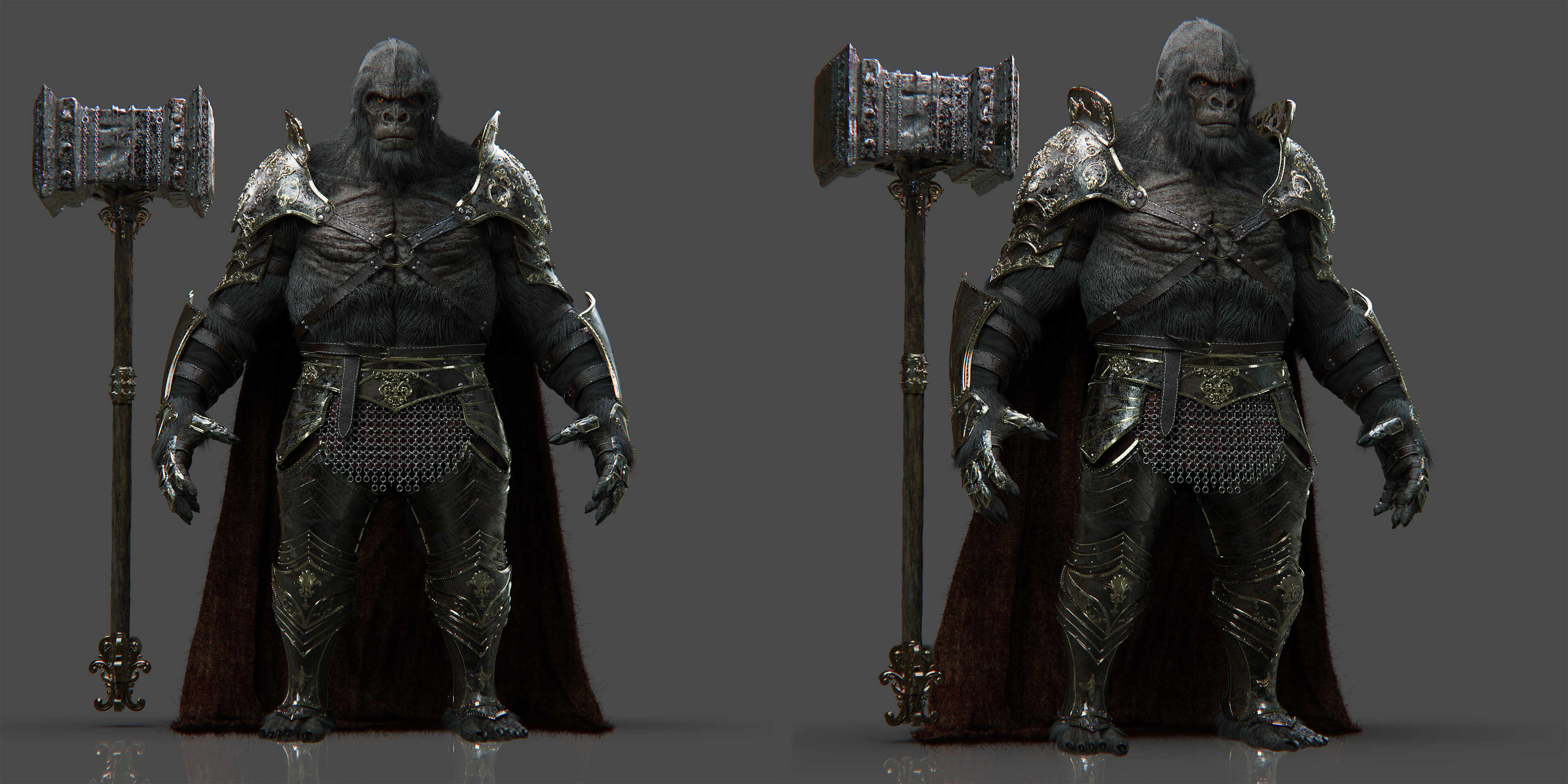 Gorilla Knight - ZBrushCentral