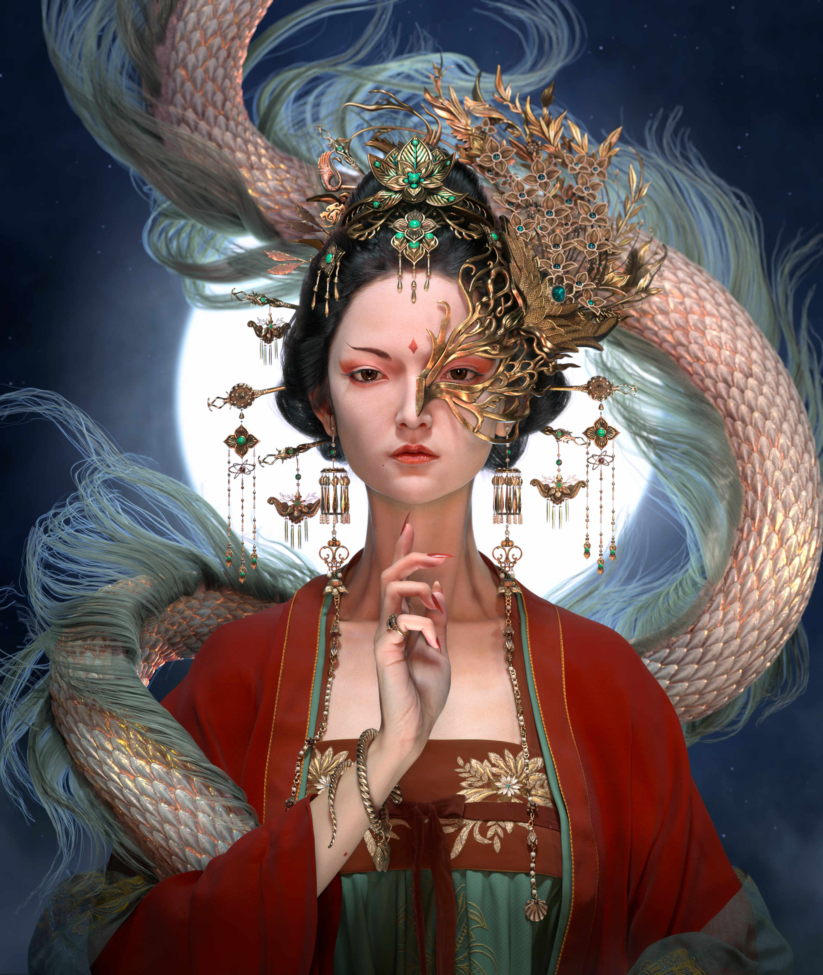 Chinese Queen - ZBrushCentral