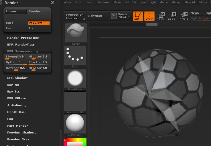 Vertex Level Transparency? - ZBrushCentral