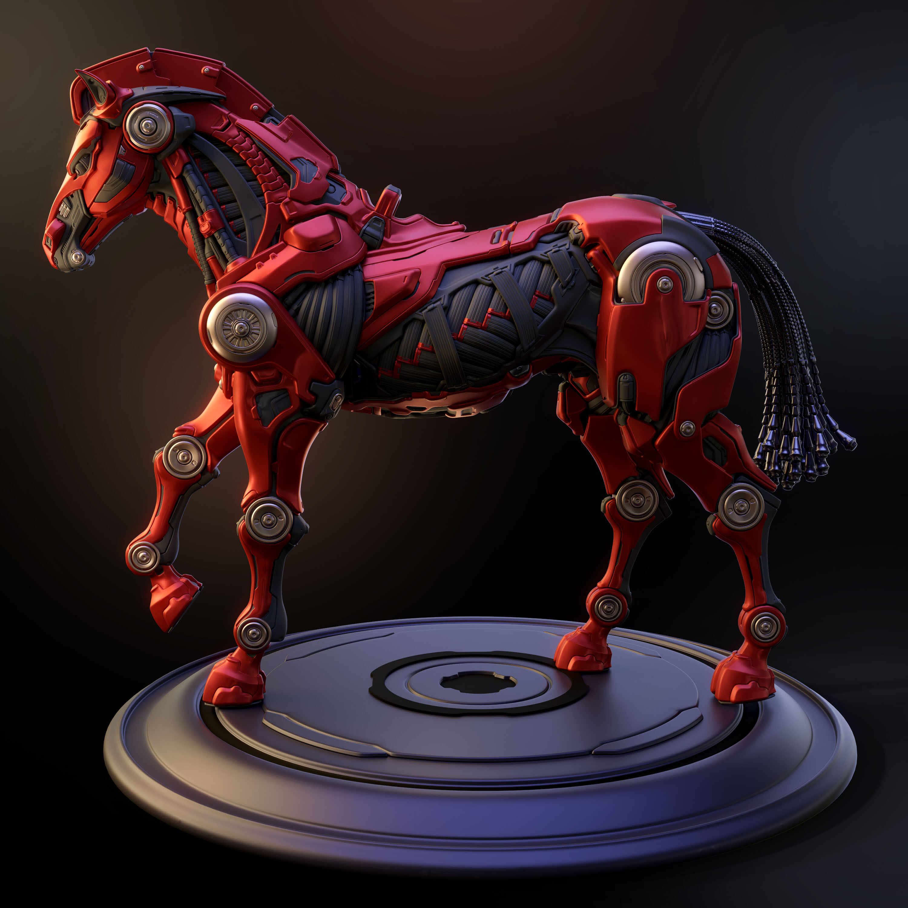 Technopunk Horse - ZBrushCentral