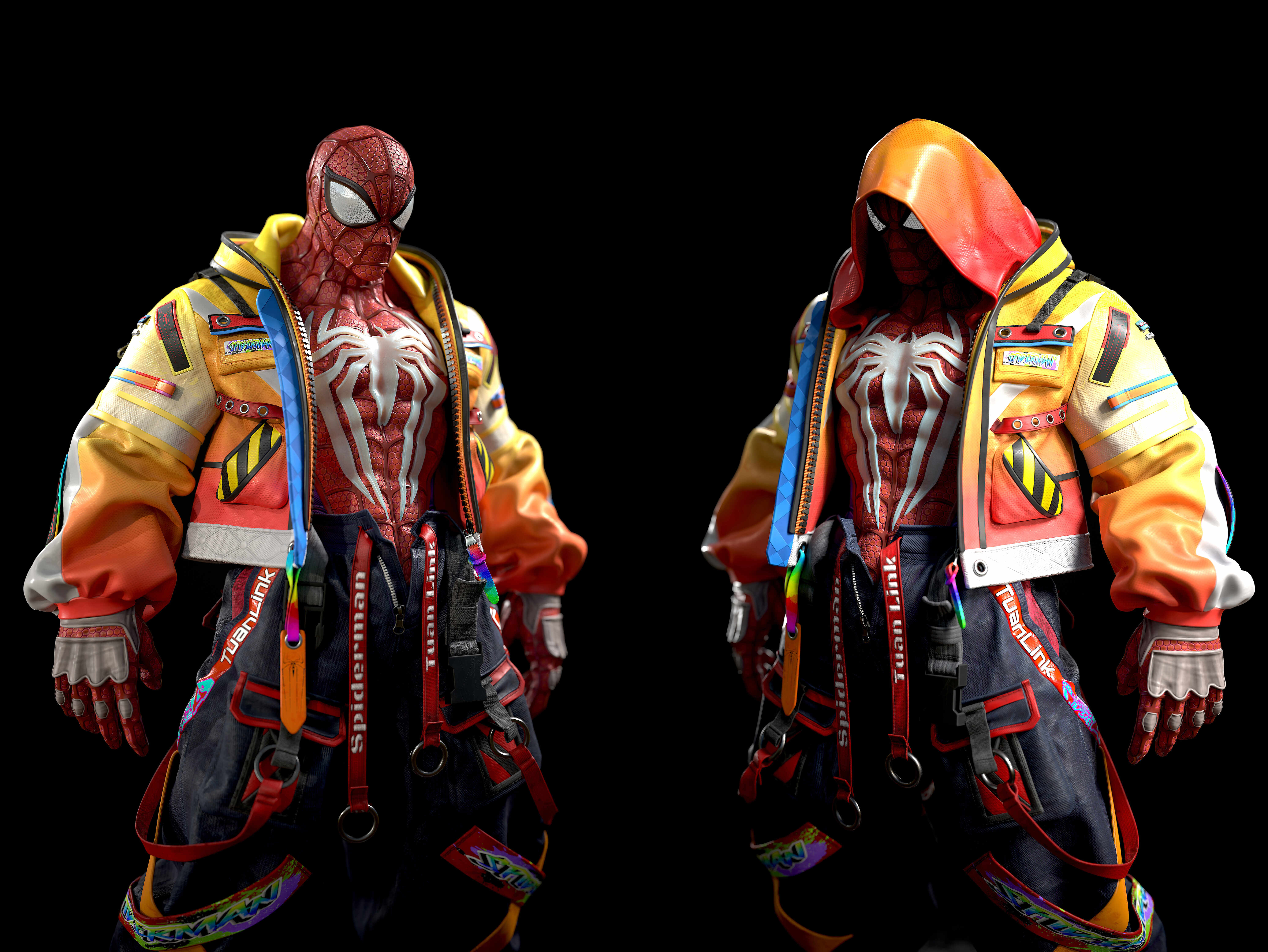 Fan Art Spider Man: HipHop graffiti style fashion - ZBrushCentral