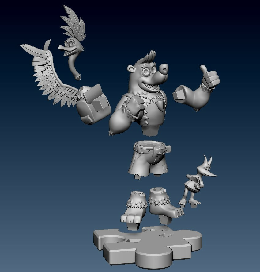 Banjo-Kazooie Remastered Fan Art - ZBrushCentral Banjo-Kazooie Remastered Fan Art - ZBrushCentral