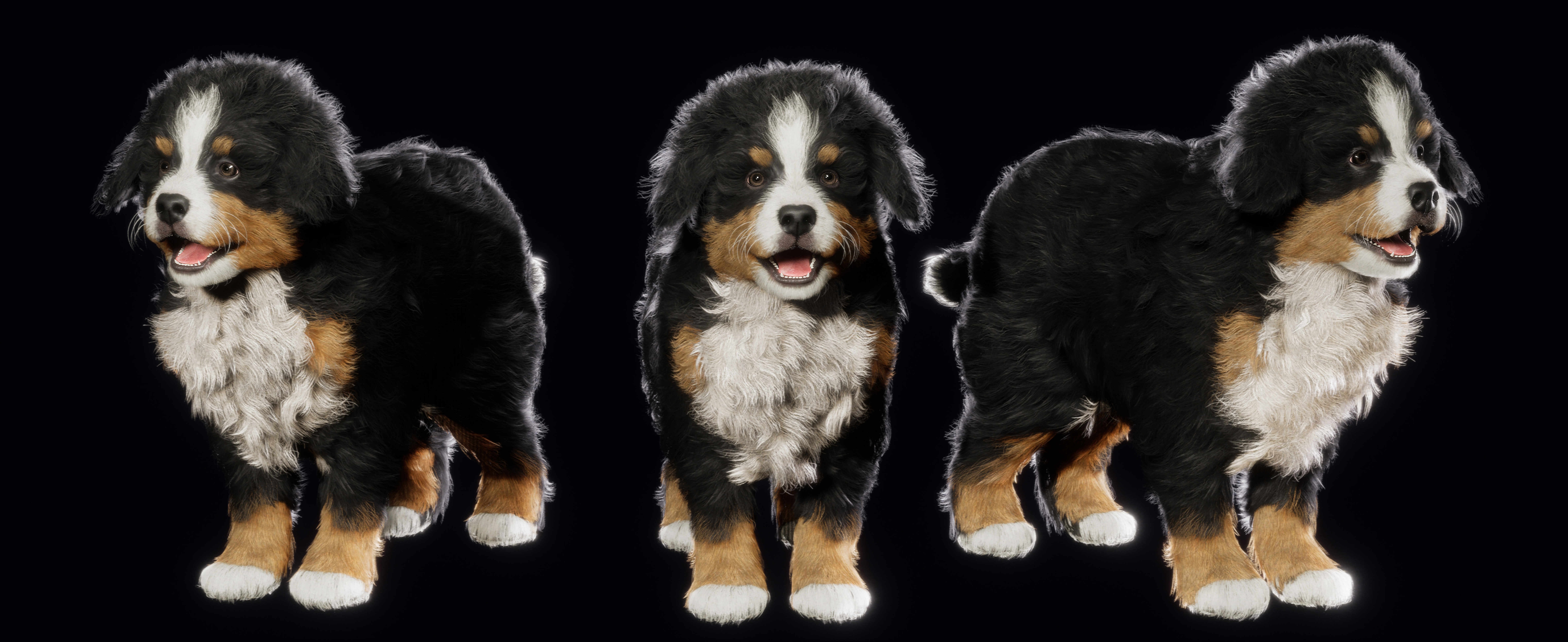 Digital Dog Mounti - Realtime cards Fur - Unreal engine 5 - ZBrushCentral