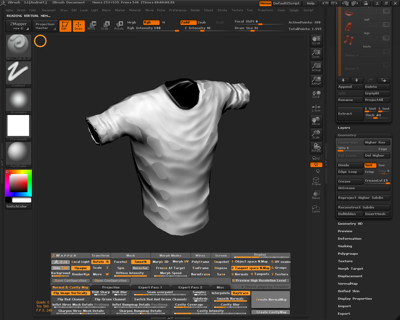 ZMapper Normal map Issue - ZBrushCentral