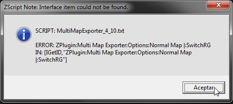MultiMap Exporter. ZScript error (Solved) - ZBrushCentral