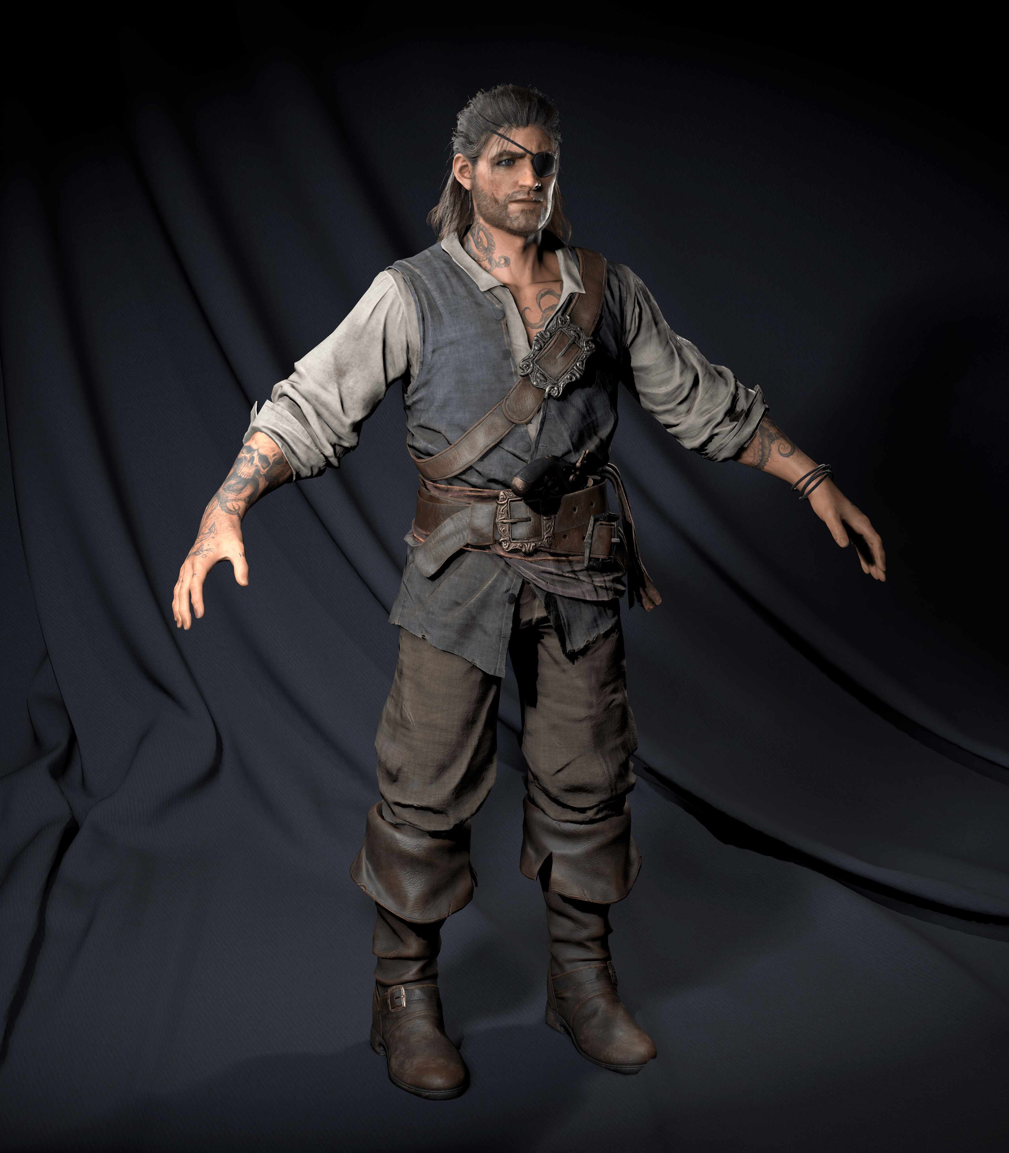 The Pirate https://www.artstation.com/artwork/g0GXJG - ZBrushCentral