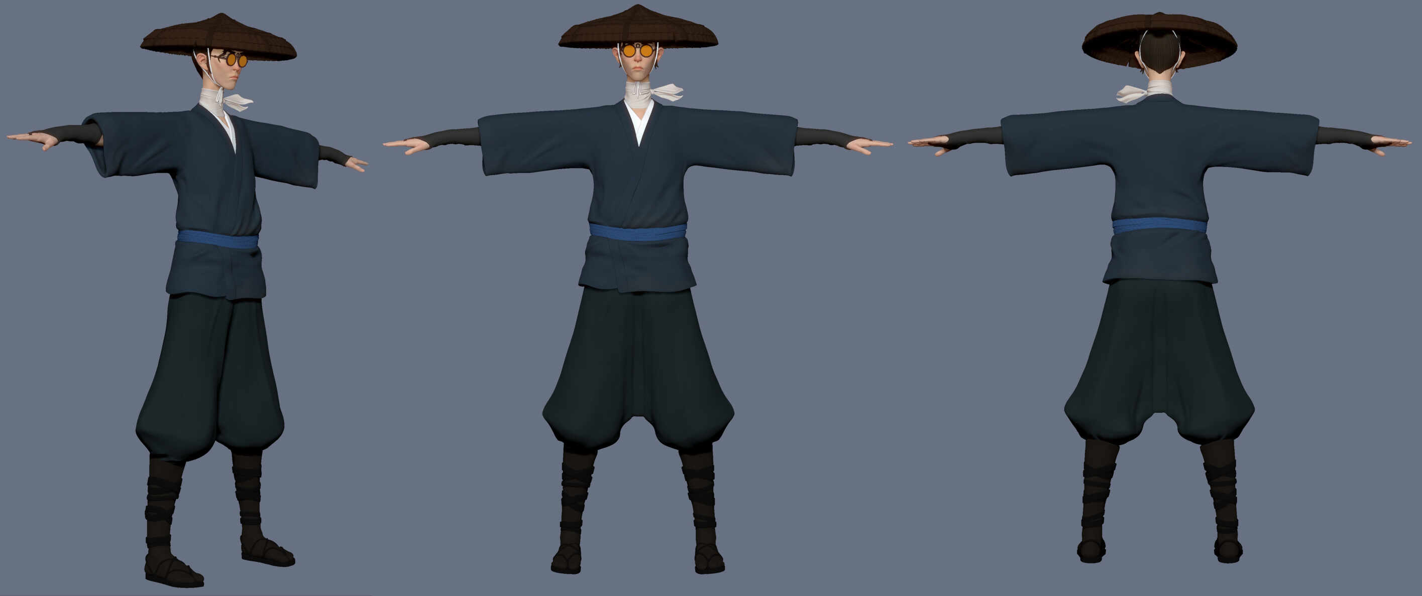 Mizu - BLUE EYE SAMURAI - fanart diorama - ZBrushCentral