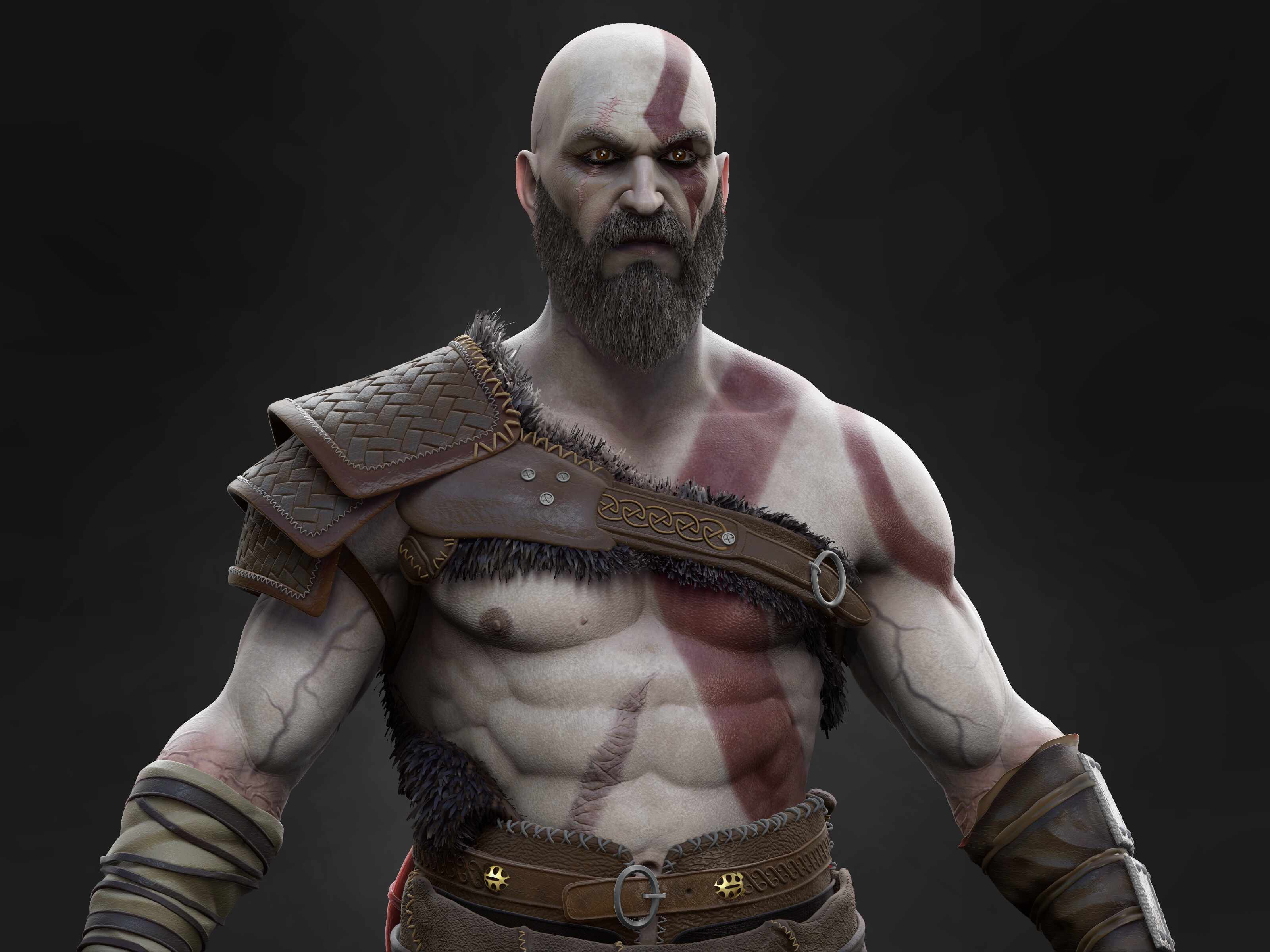 God Of War 2 Kratos Scar