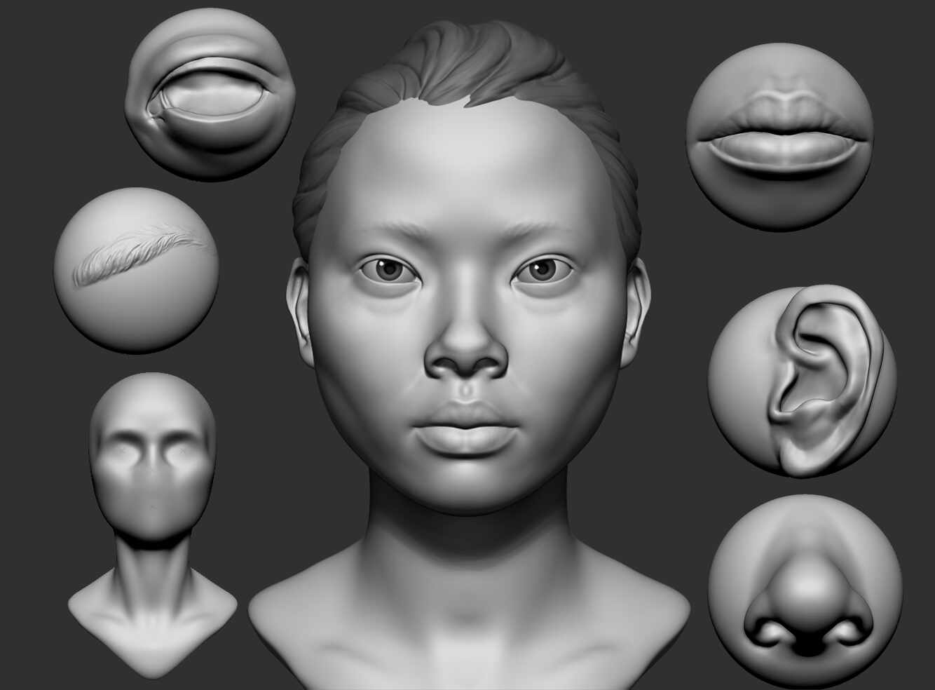 FlippedNormals Face VDMs - ZBrushCentral