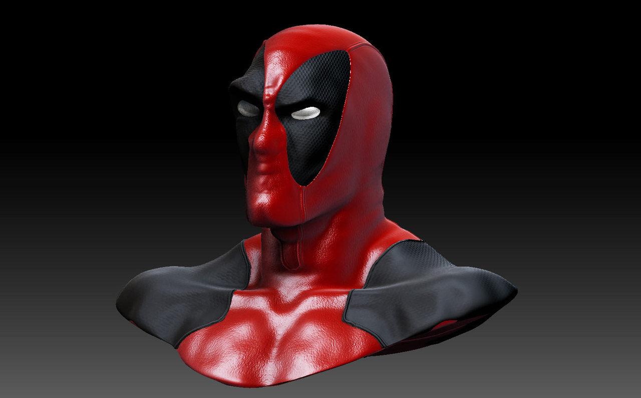 new to zbrush deadpool bust - ZBrushCentral