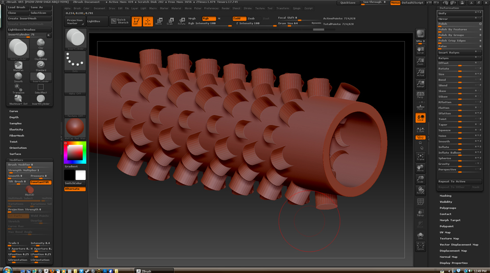 Subtracting Insert Mesh: Tool mesh has reversed normals [Answered] - ZBrushCentral