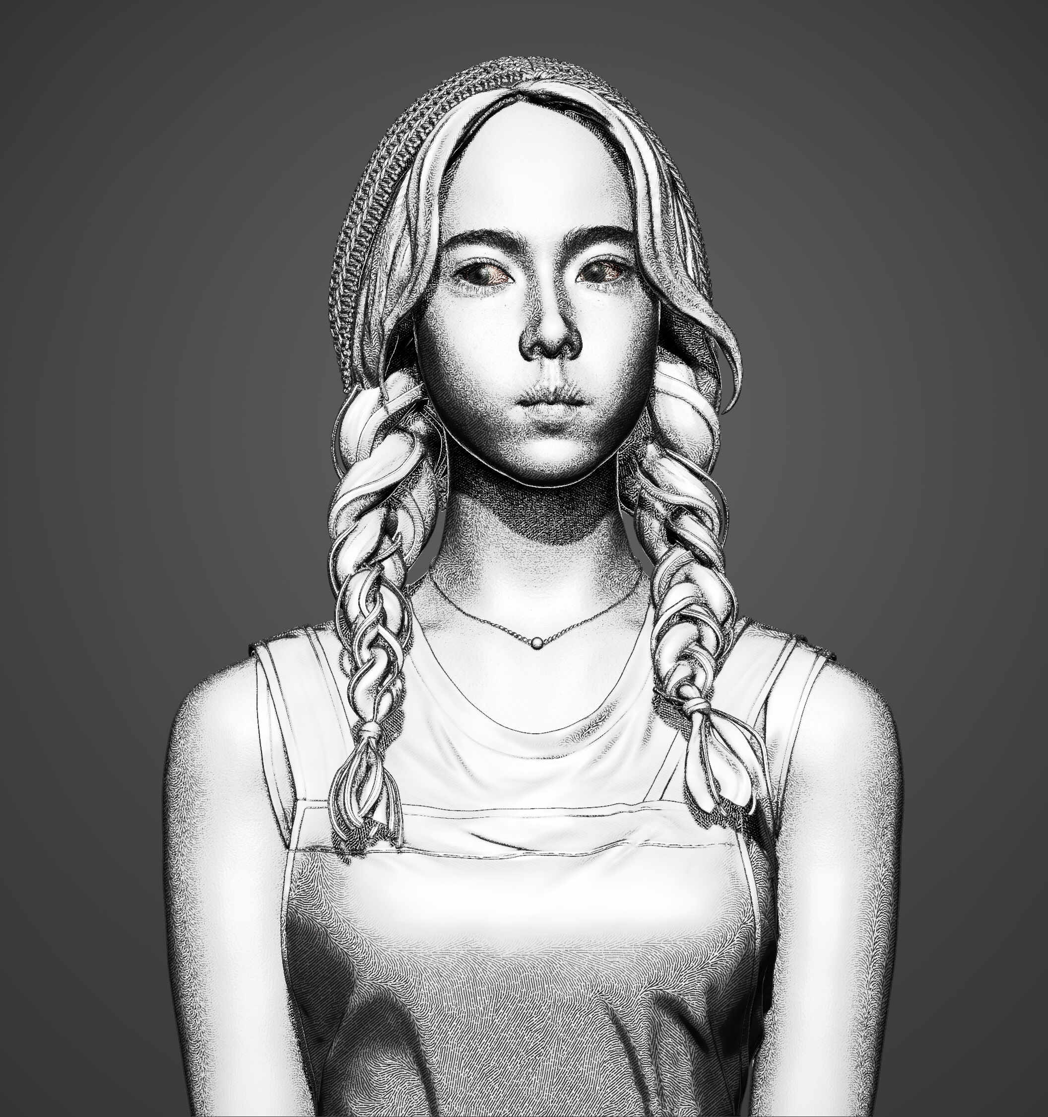 Puffy Cheeks Girl - ZBrushCentral