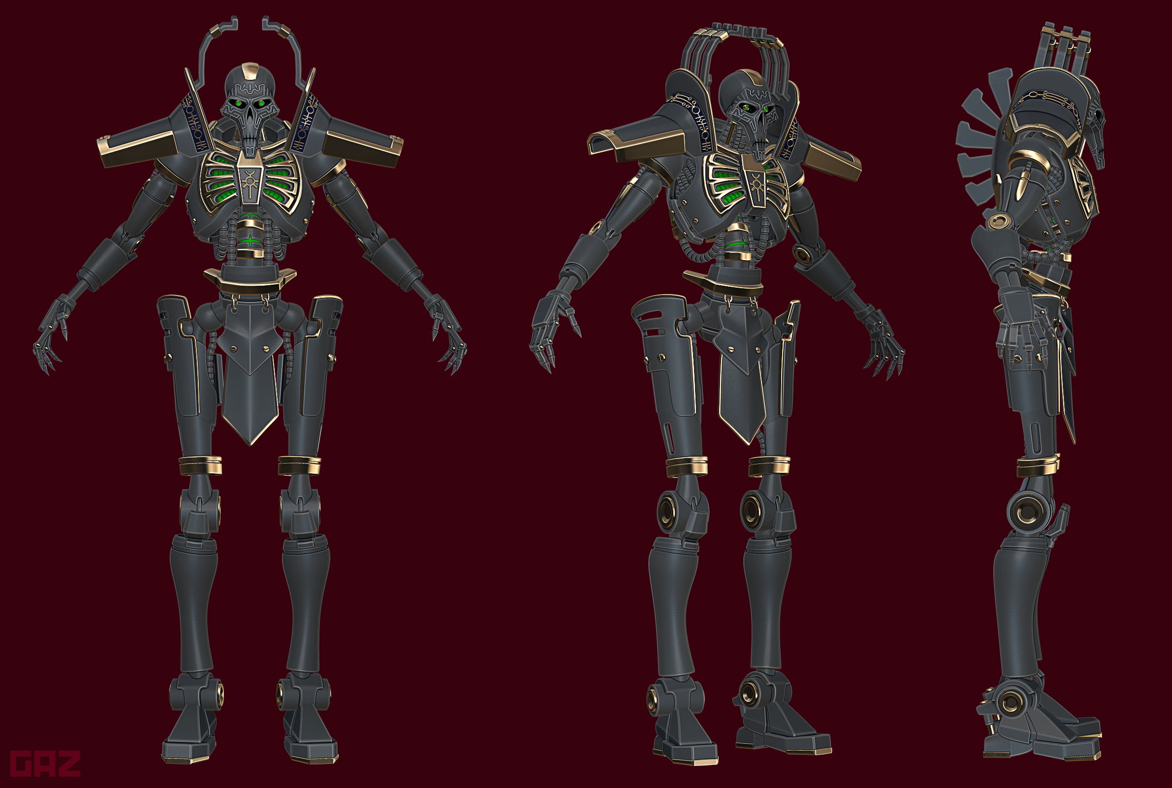 Necron Lord Tpose - ZBrushCentral