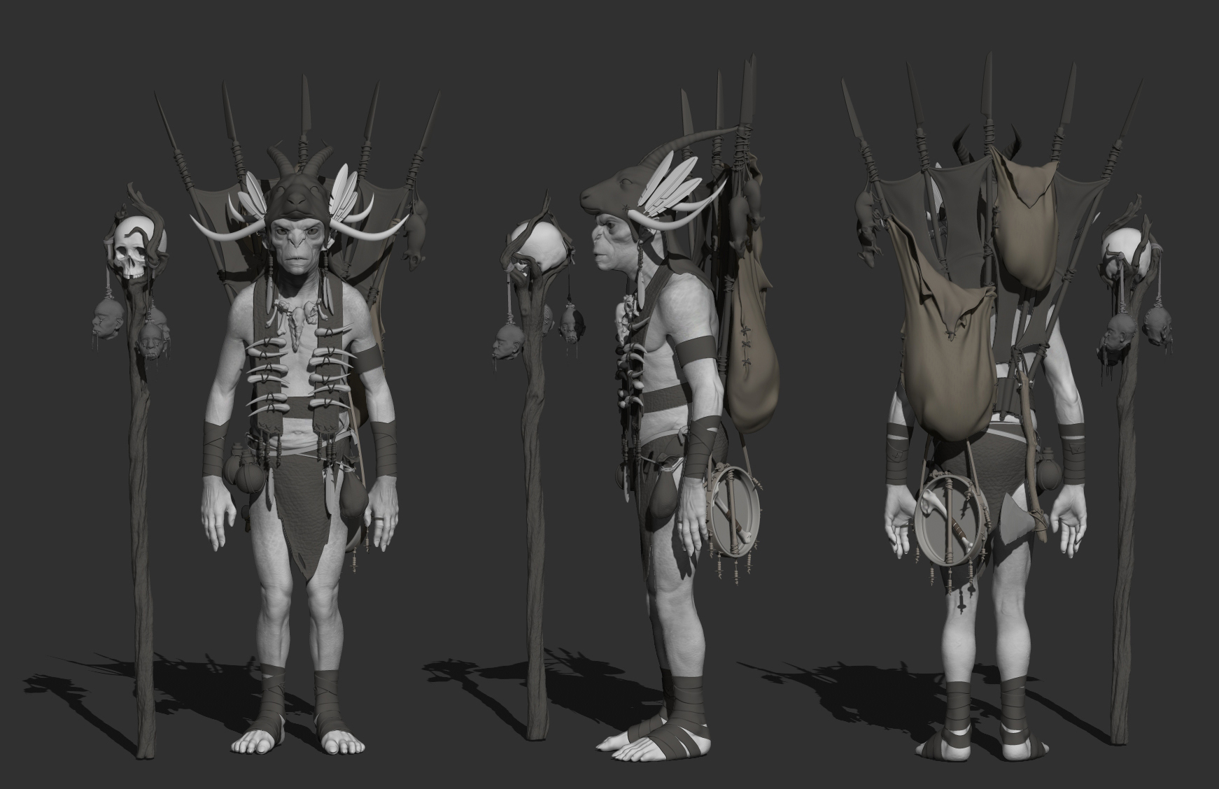 Nomad orc shaman - ZBrushCentral