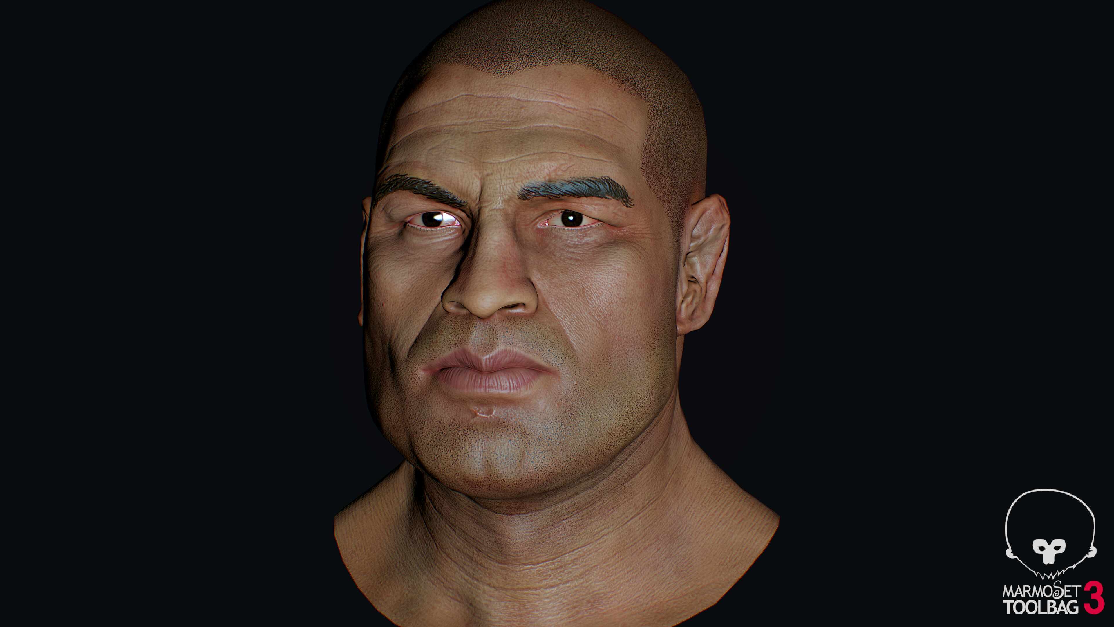 Cain_Velasquez_Head_Fanart - ZBrushCentral