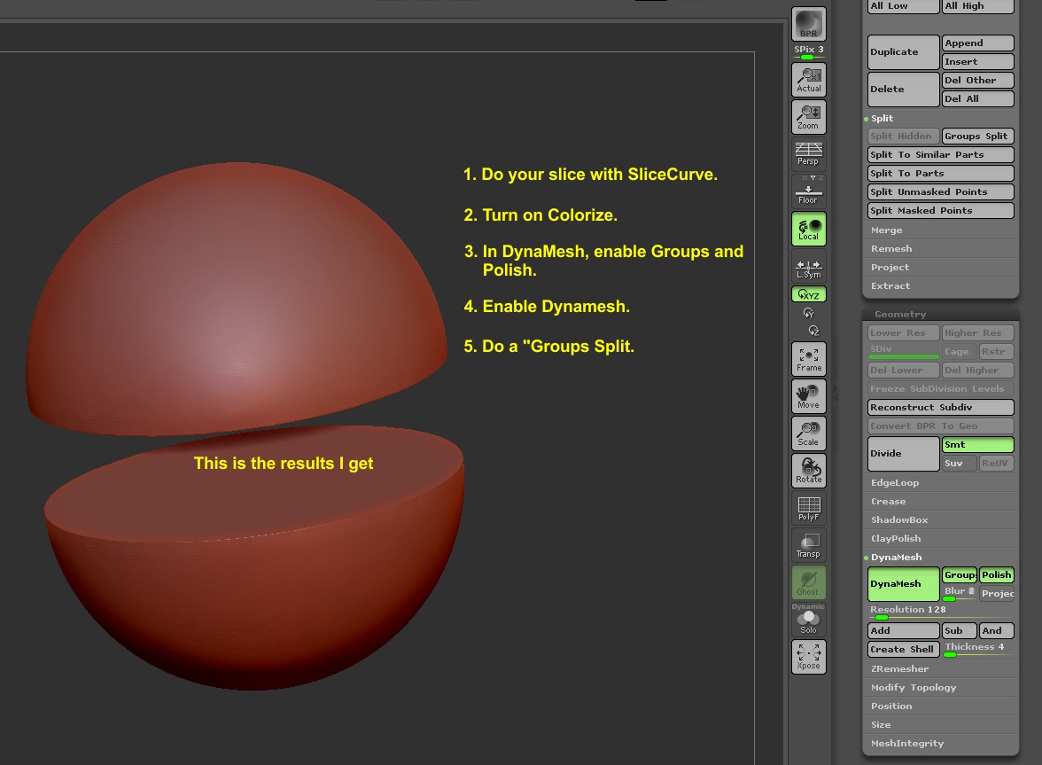 Slice Curve Brush/ Dynamesh Problem - ZBrushCentral