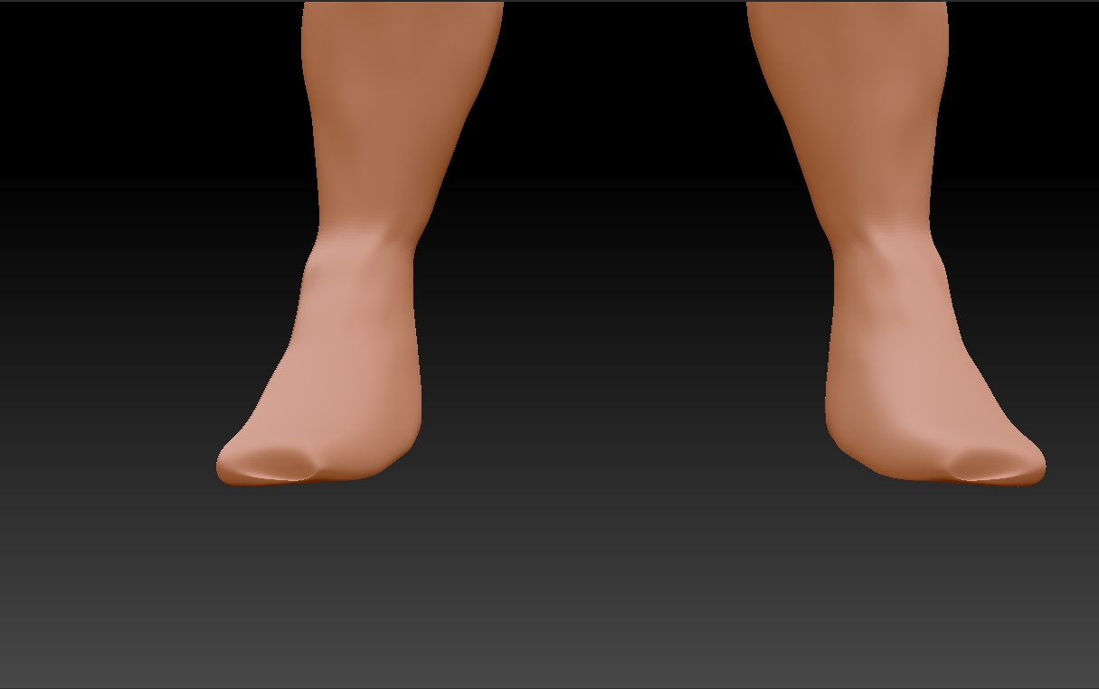 Creating toes from base mesh - ZBrushCentral