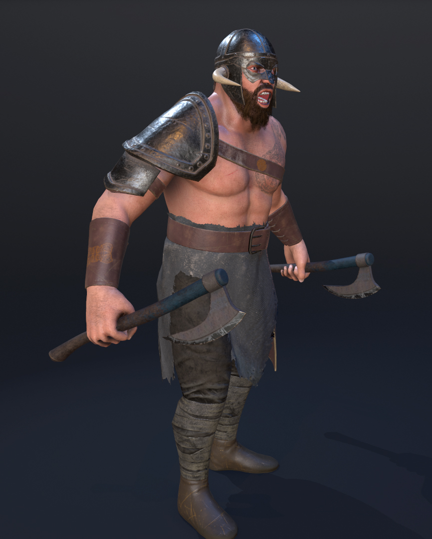 Viking game character - ZBrushCentral