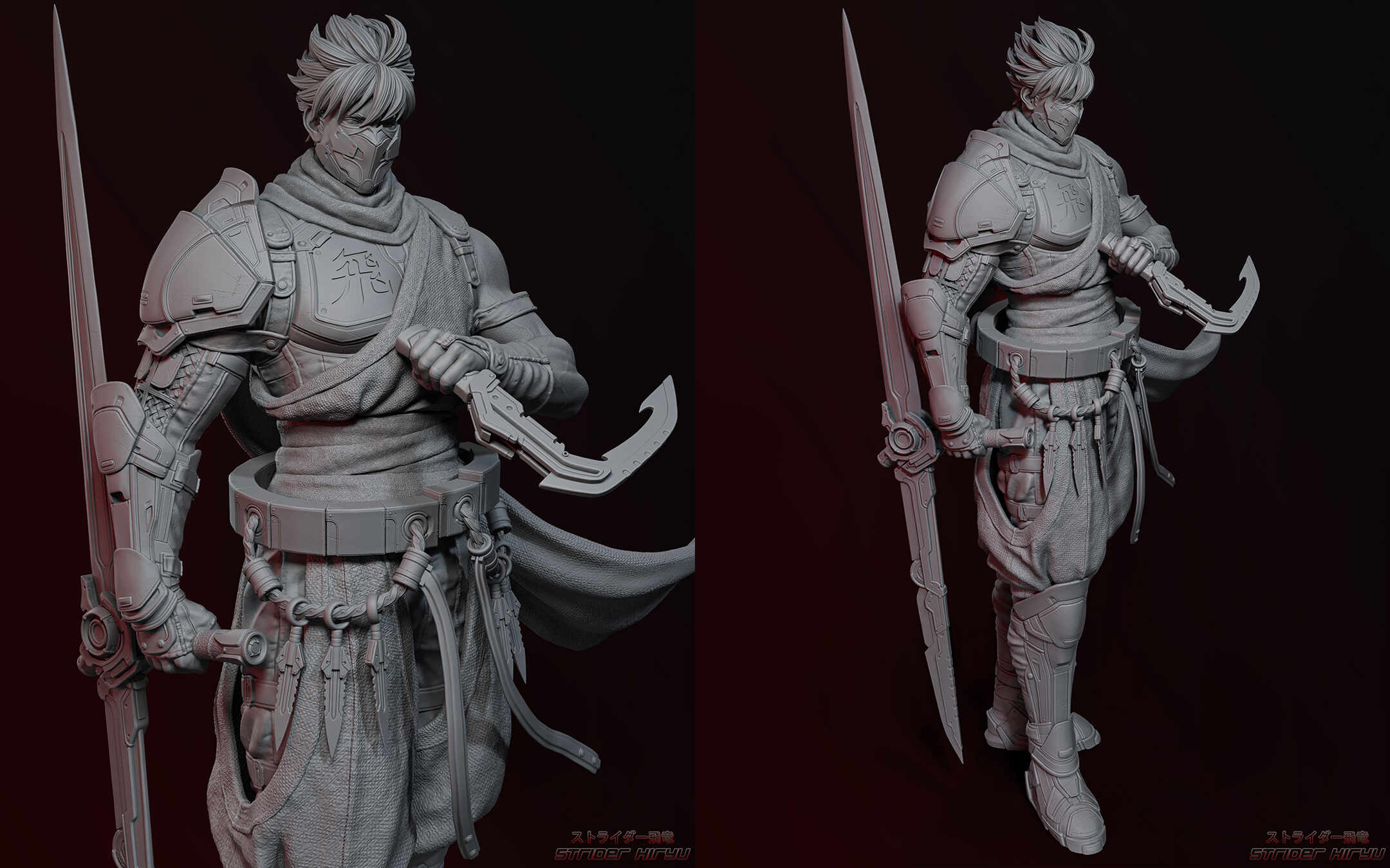 Strider Hiryu - 飛竜 - ZBrushCentral