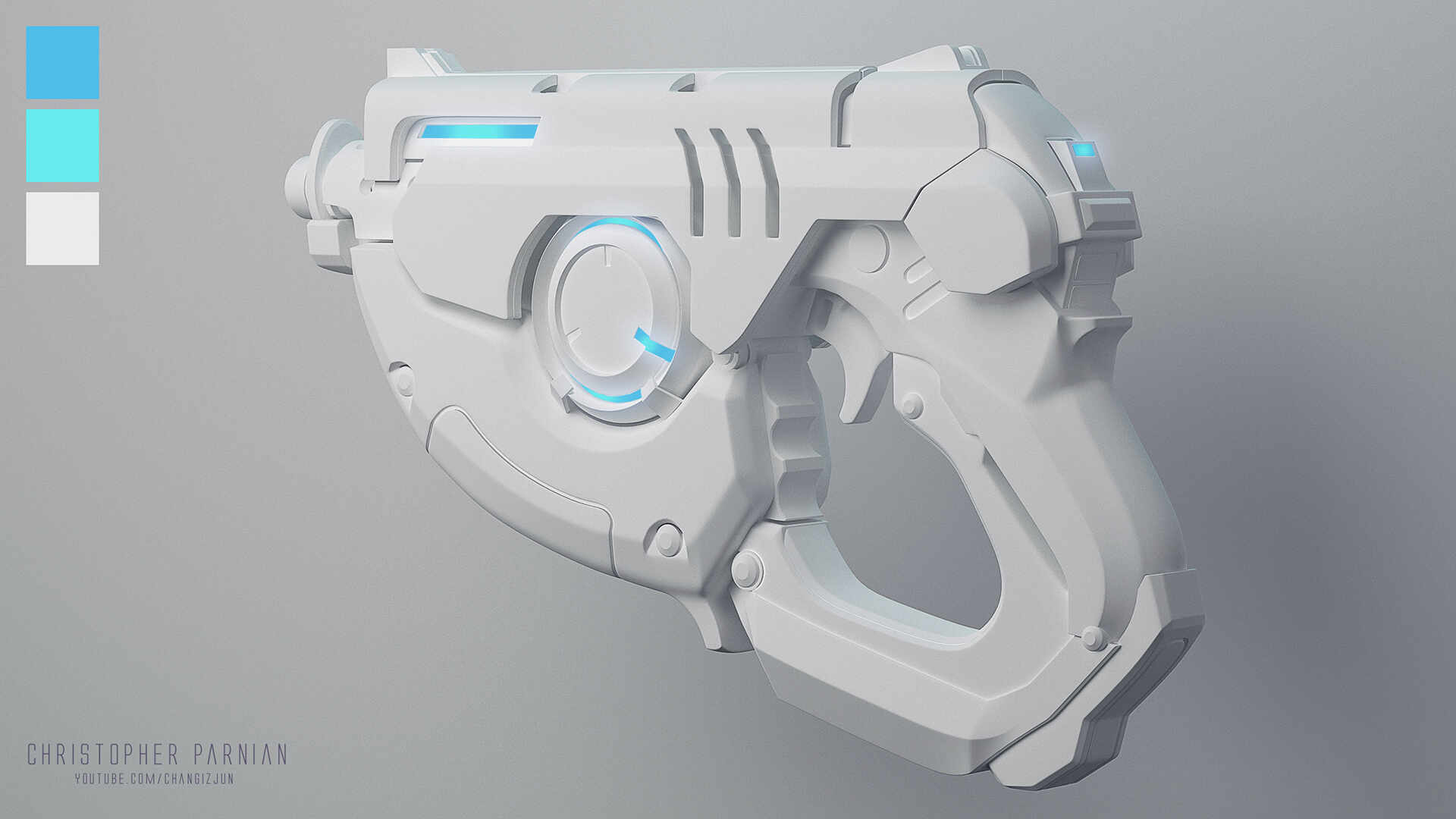 Tracer Gun Inspired by OverWatch Game - ZBrushCentral