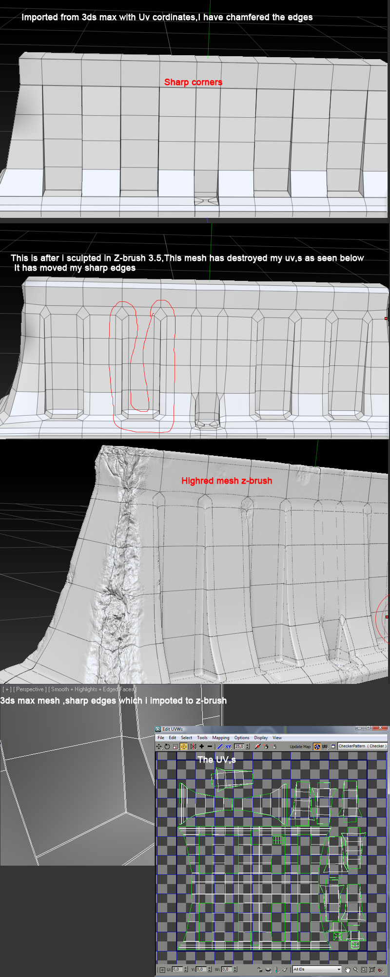 Need help please!Zbrush export to max uv issue - ZBrushCentral