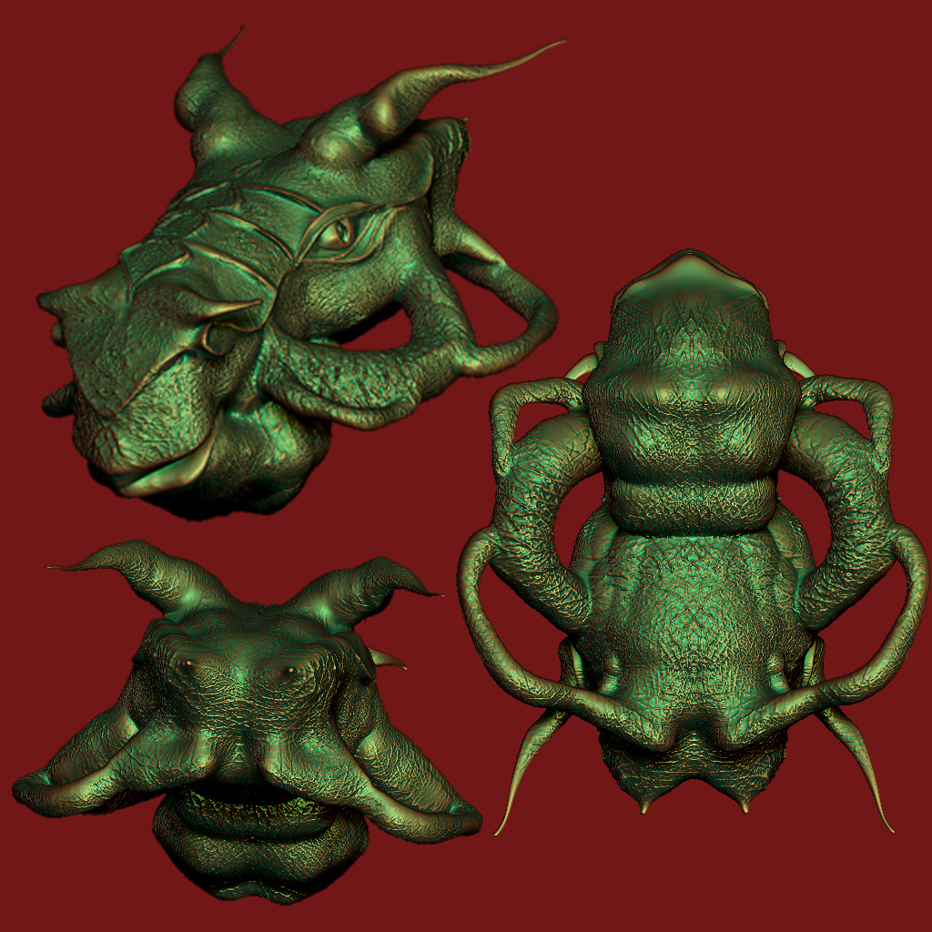 ZBrush 3.5 Zspheres Dragon Head - ZBrushCentral