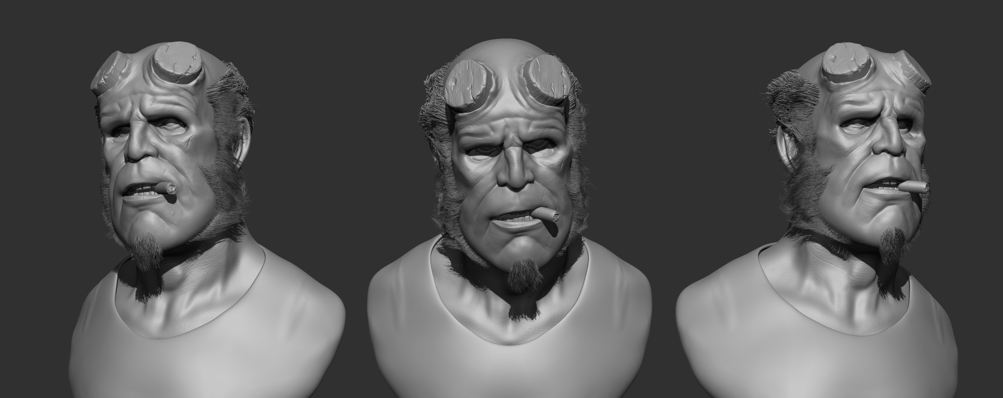 Hellboy Bust, C&C Welcome - ZBrushCentral
