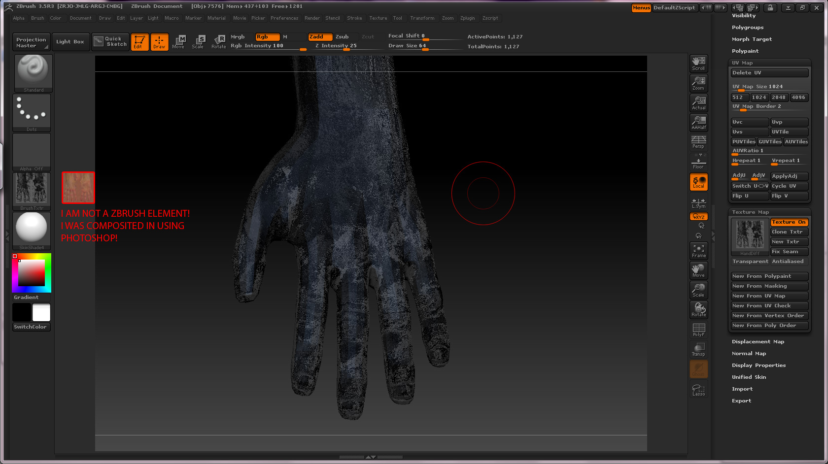 Importing a texture... - ZBrushCentral Importing a texture... - ZBrushCentral