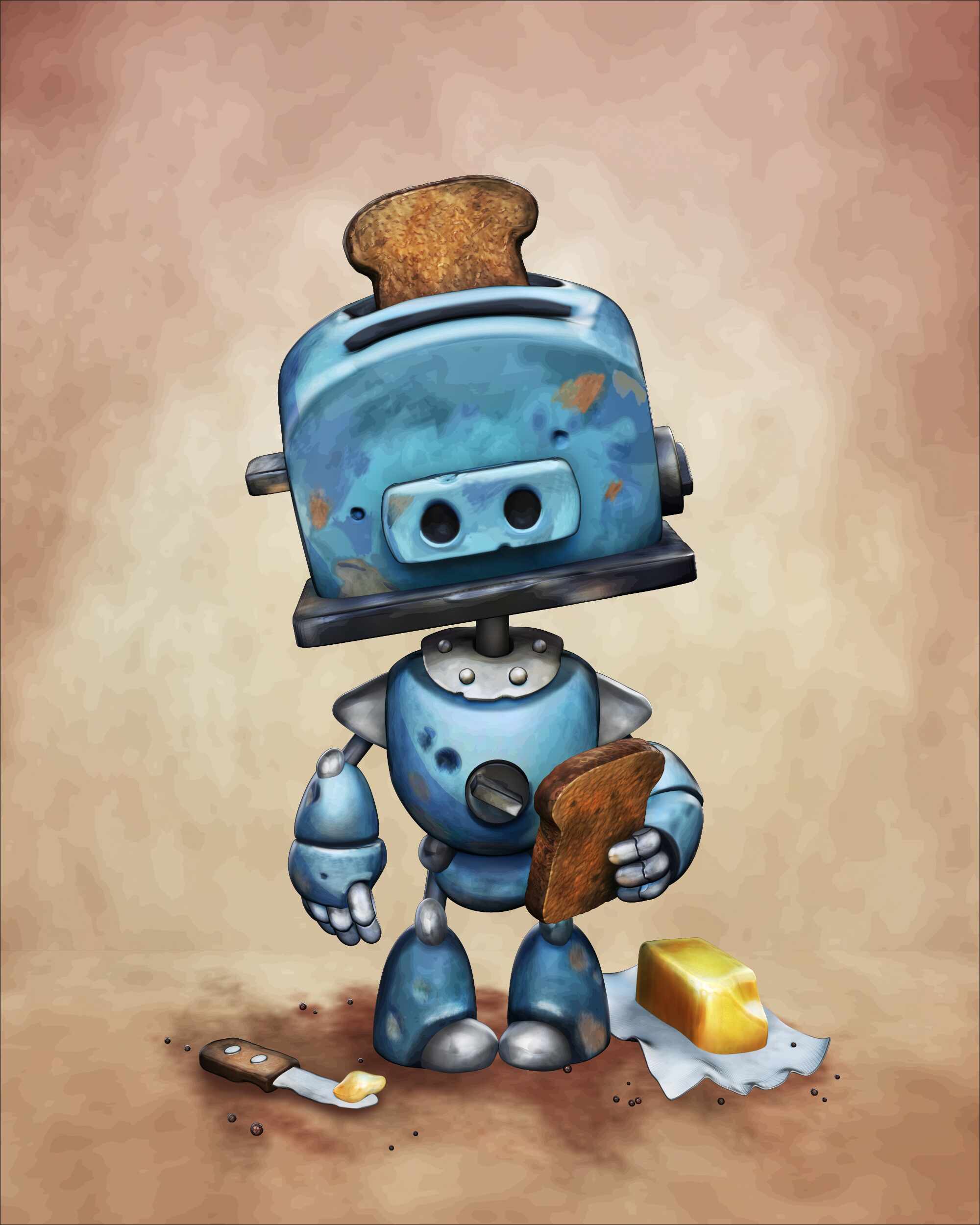 Robo-Toster SpeedSculpt - ZBrushCentral