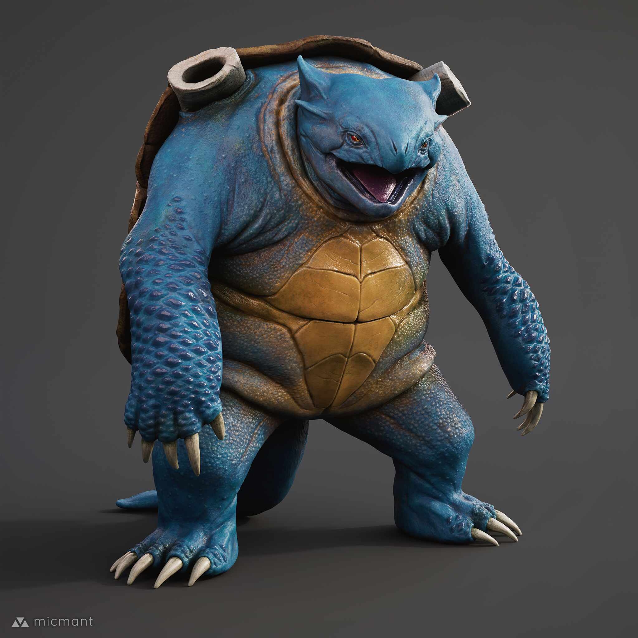 Realistic Blastoise - Pokémon Fanart - ZBrushCentral