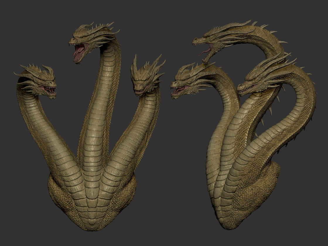 Ghidorah sculpt - ZBrushCentral