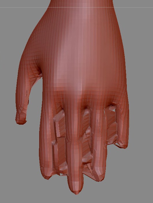 Hands go nuclear after remesh and project all? - ZBrushCentral