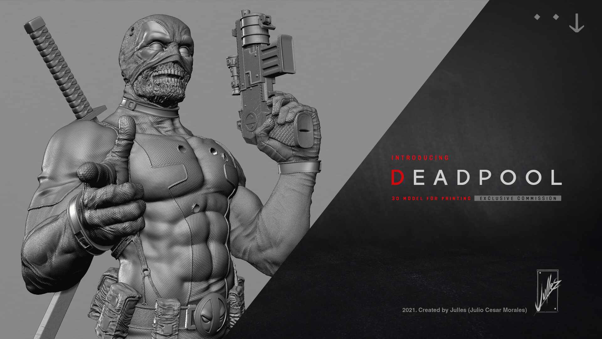 Deadpool for 3D Print - ZBrushCentral